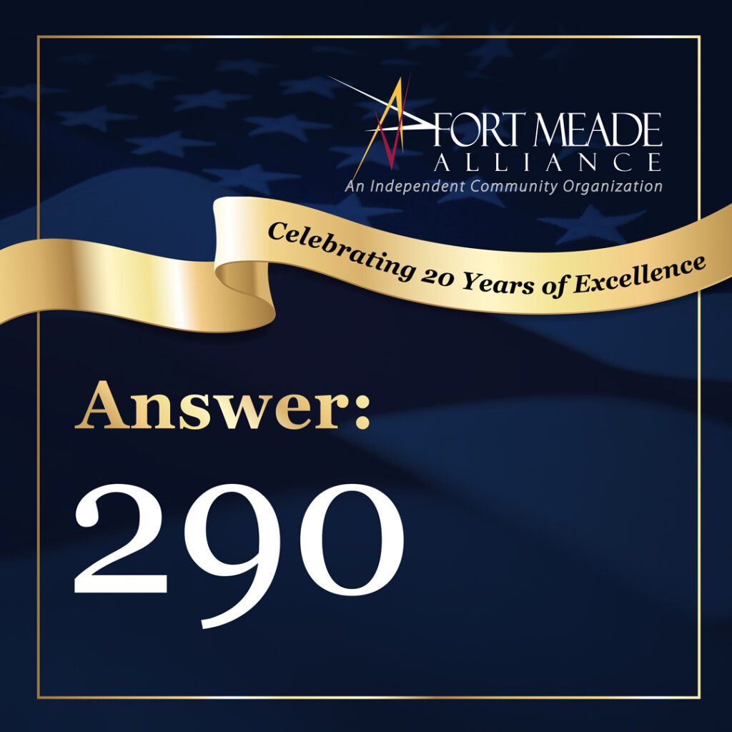 20 Years of Excellence - Fort Meade Alliance